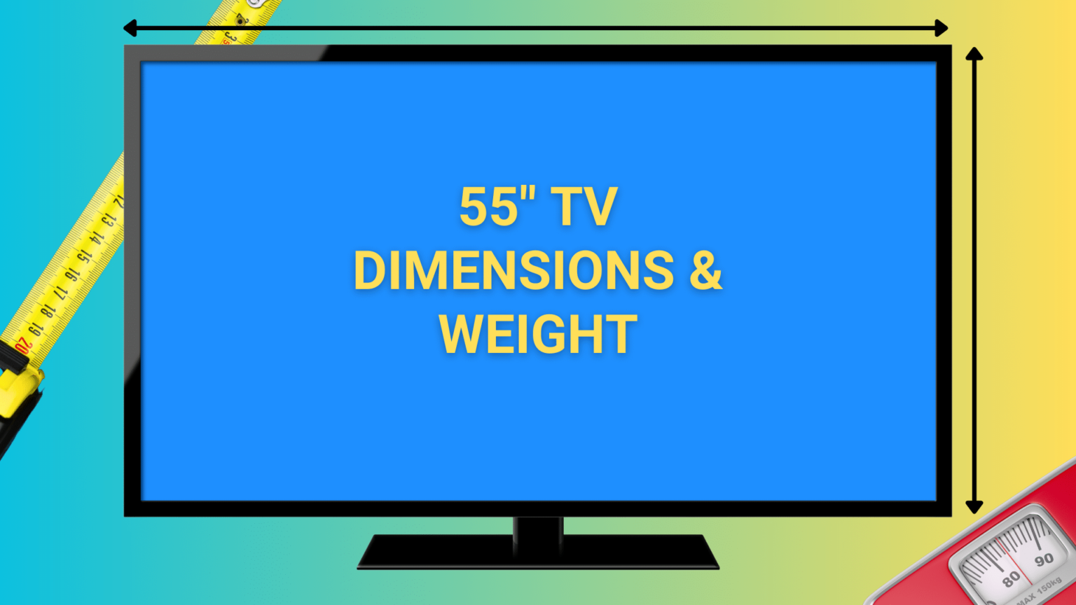 55 Inch TV Dimensions & Weight: Handy Sizes Guide - TVFieldGuide.com